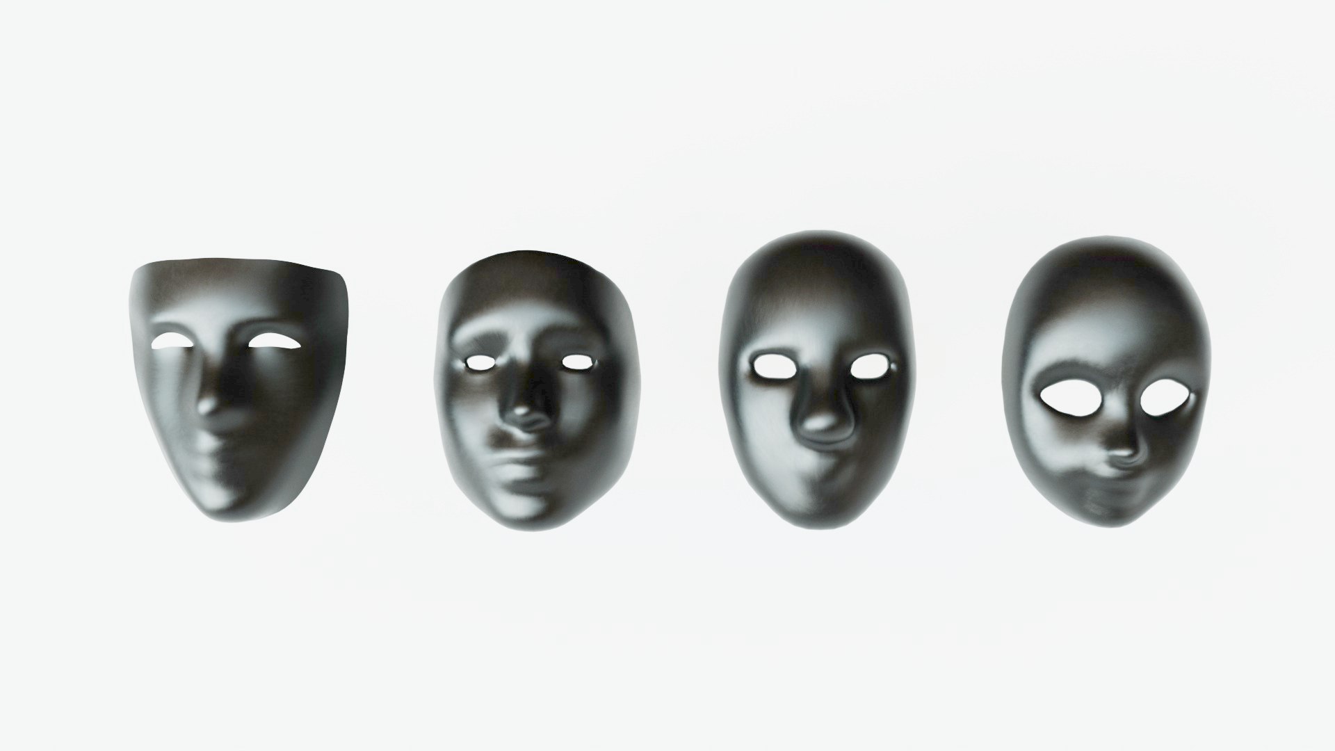 Human Masks Collection Smooth - 3D Assets 3D Model - TurboSquid 1880005