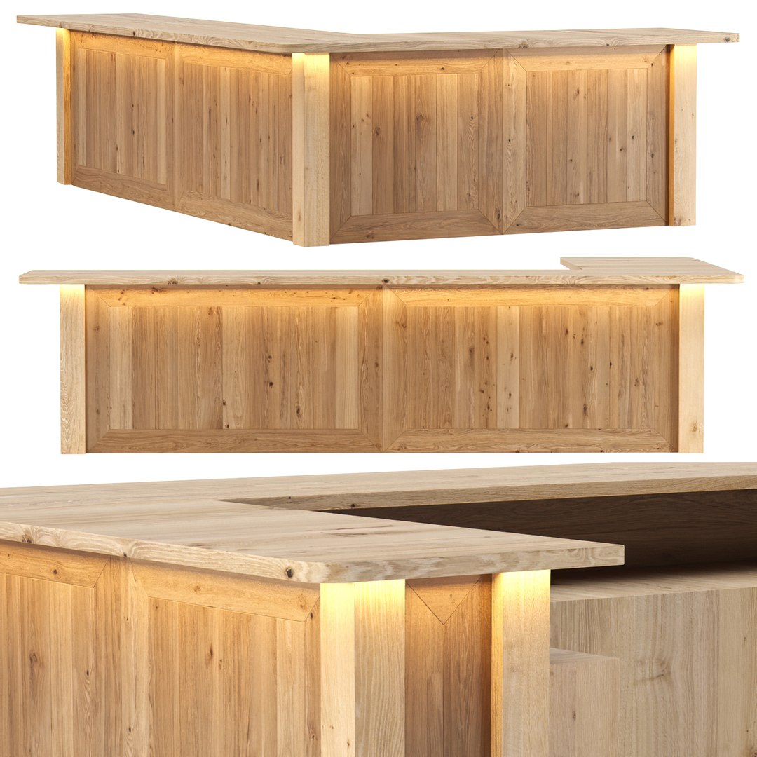 3D Ebbi Corner Bar Counter SH02 - TurboSquid 1883117