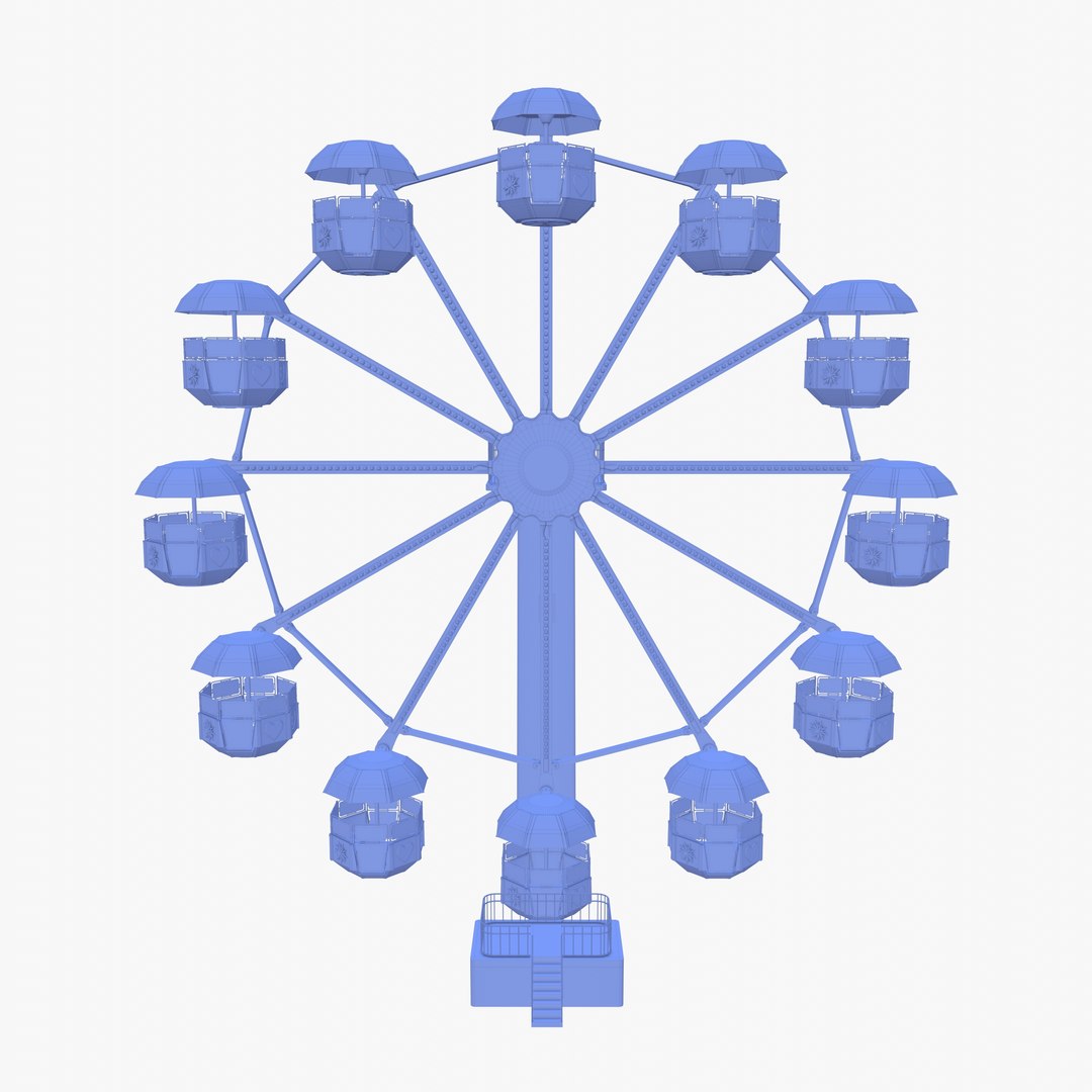 Animated ferris wheel v2 3D model - TurboSquid 2061217
