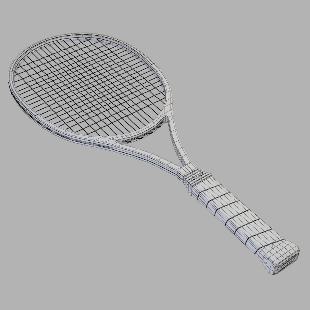 Tennis Racket Lacost 3d Model