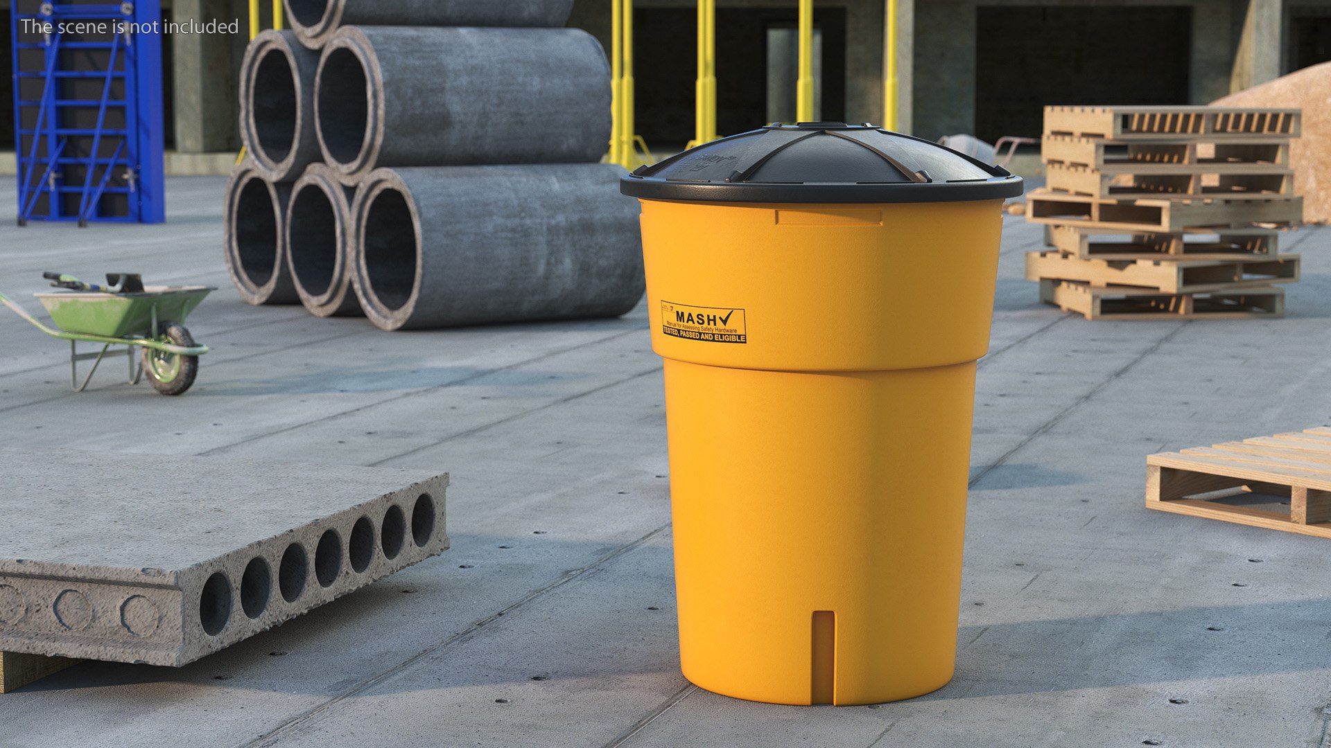 3D Big Sandy Large Sand Barrel - TurboSquid 2226155