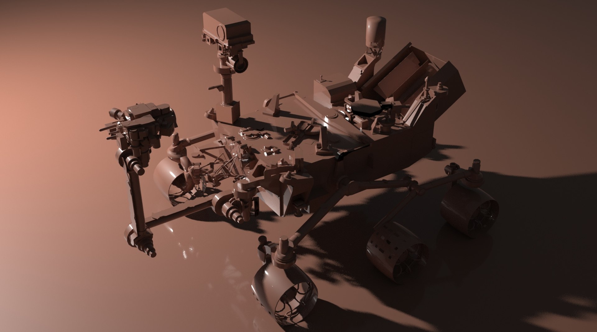 Mars Curiosity Rover 3D Model - TurboSquid 1463990