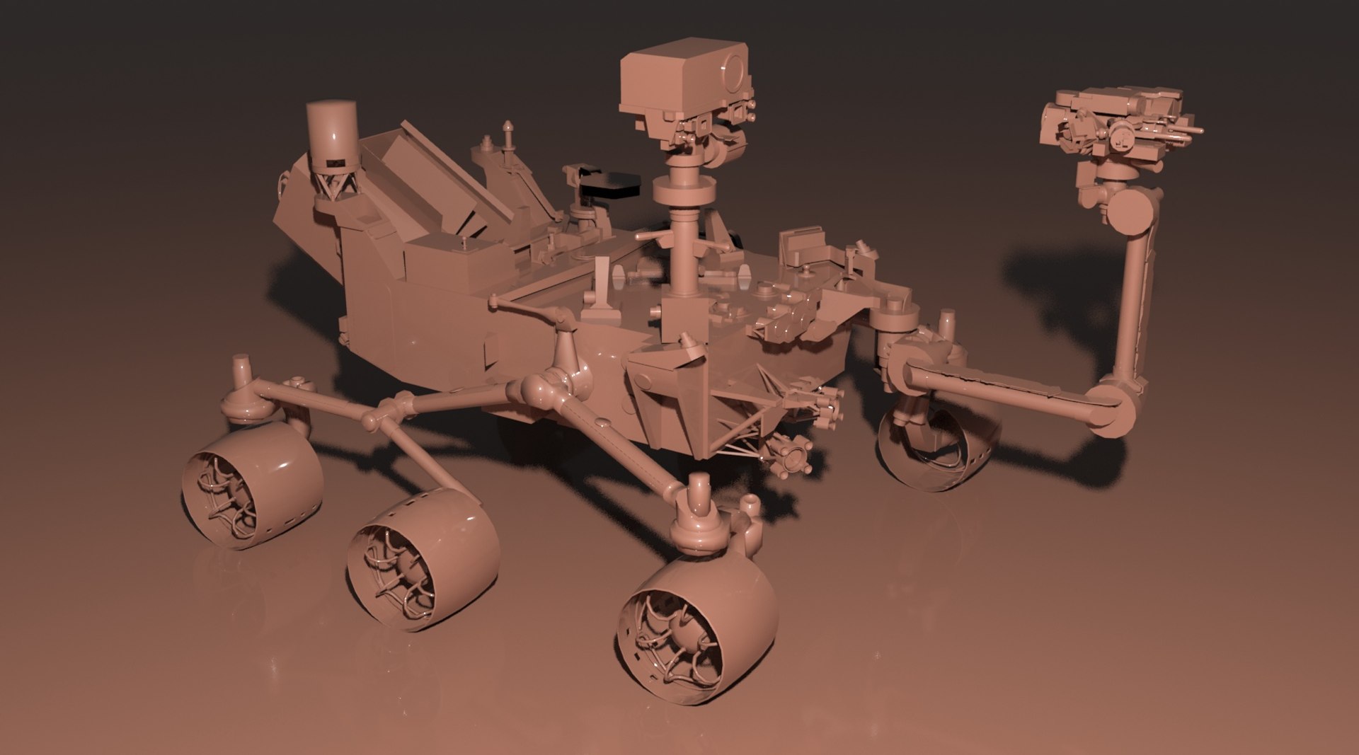Mars Curiosity Rover 3D Model - TurboSquid 1463990