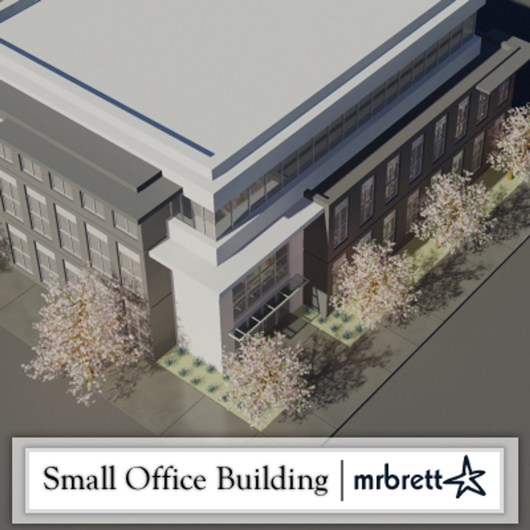 Small 3 Floor Office Building 3d Model