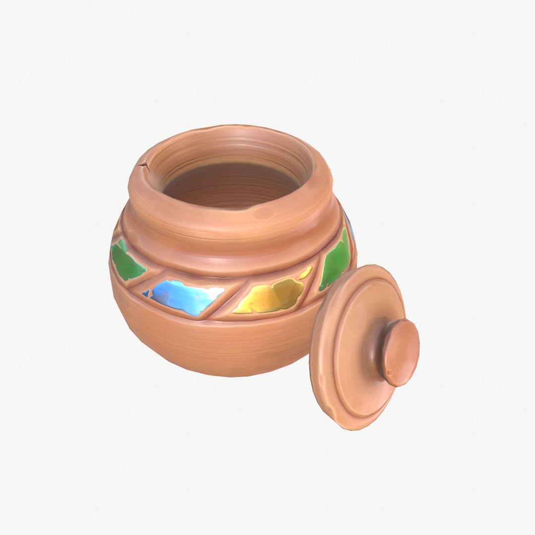 Stylized Small Pot 3D Model - TurboSquid 1596649