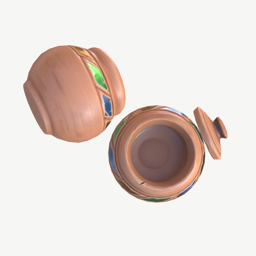 Stylized Small Pot 3D Model - TurboSquid 1596649