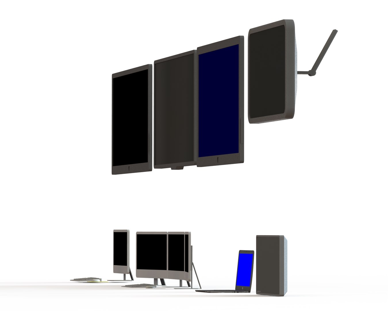 Stock LCD And Monitor Kit 3D - TurboSquid 2116462