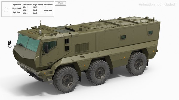 3D kamaz 63968 typhoon mrap - TurboSquid 1658958