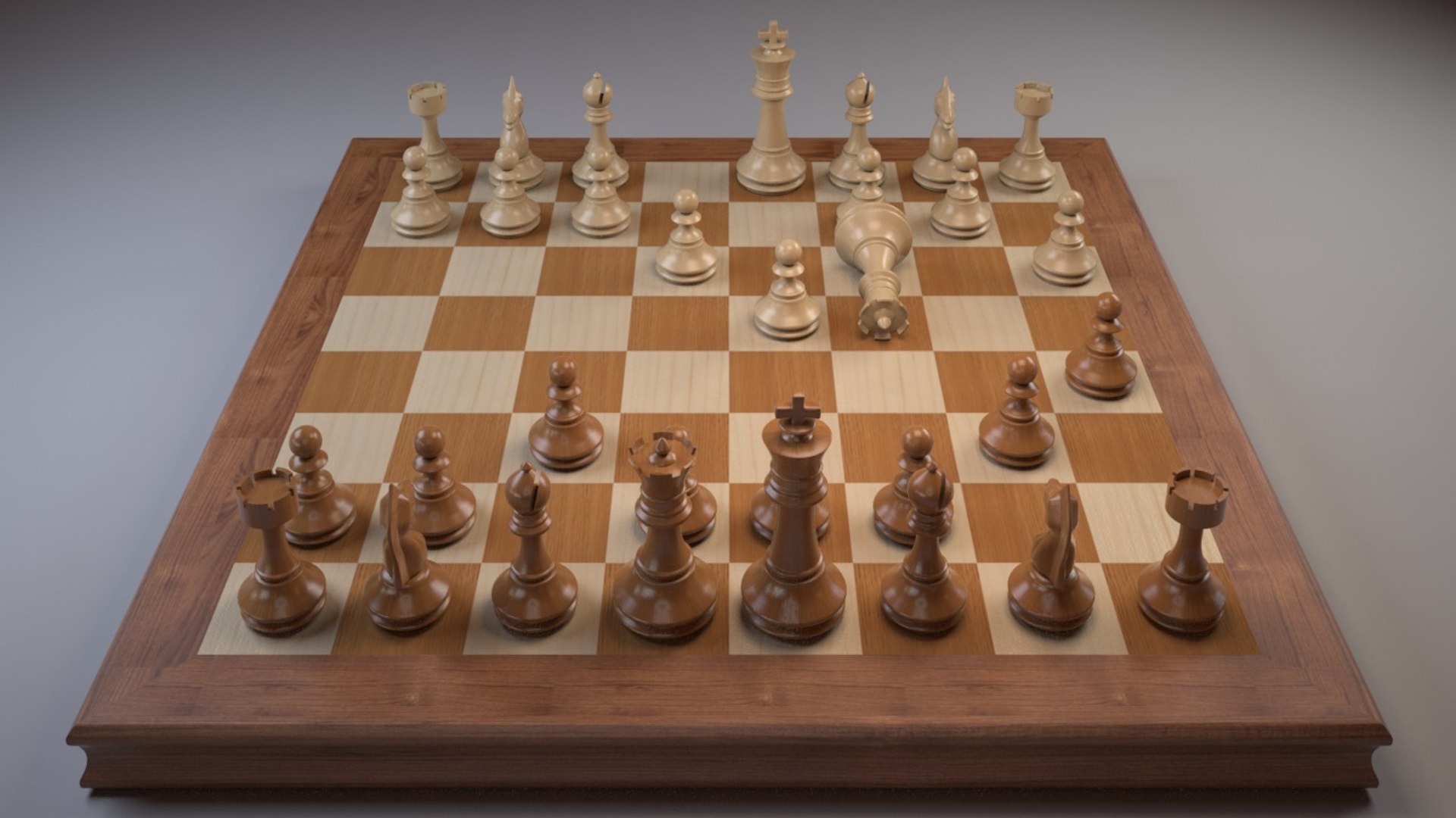 3d Model Chess Set