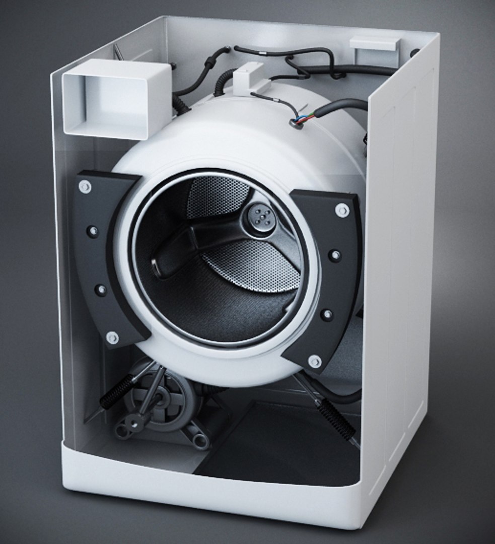 Washing Machine 3d Model