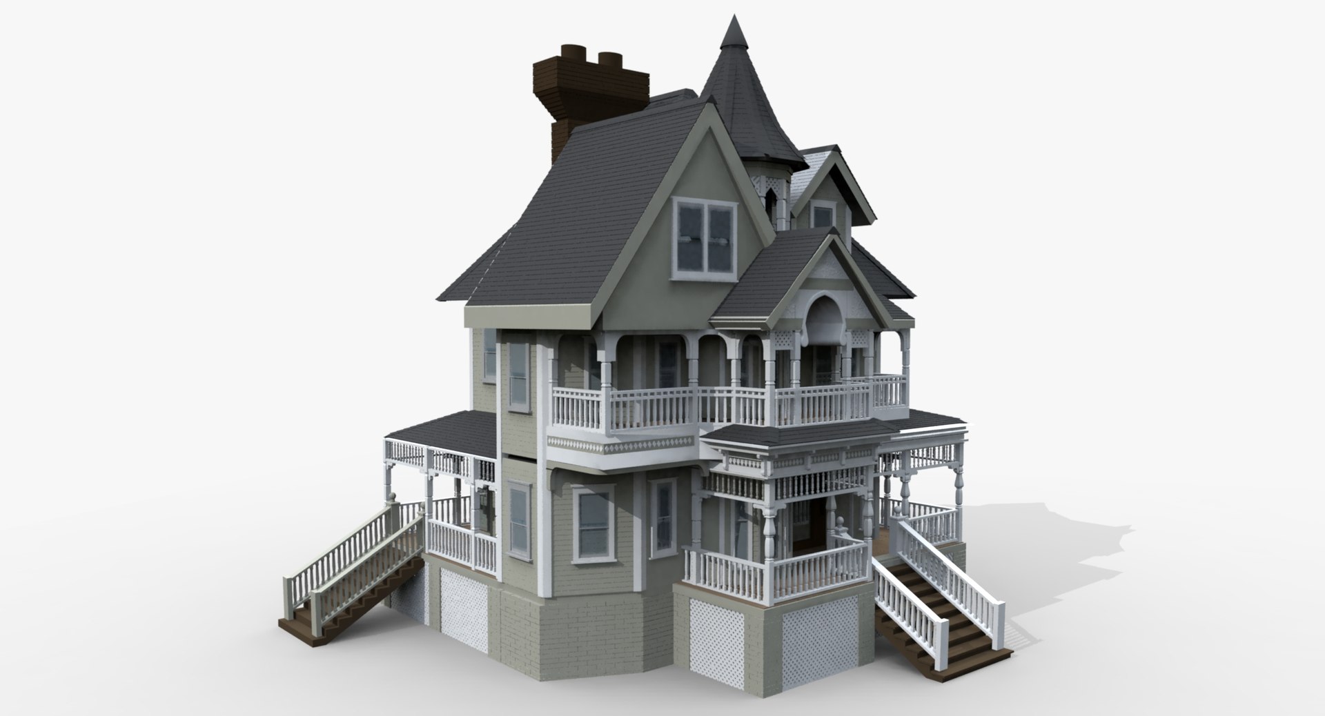 3d Model Victorian House
