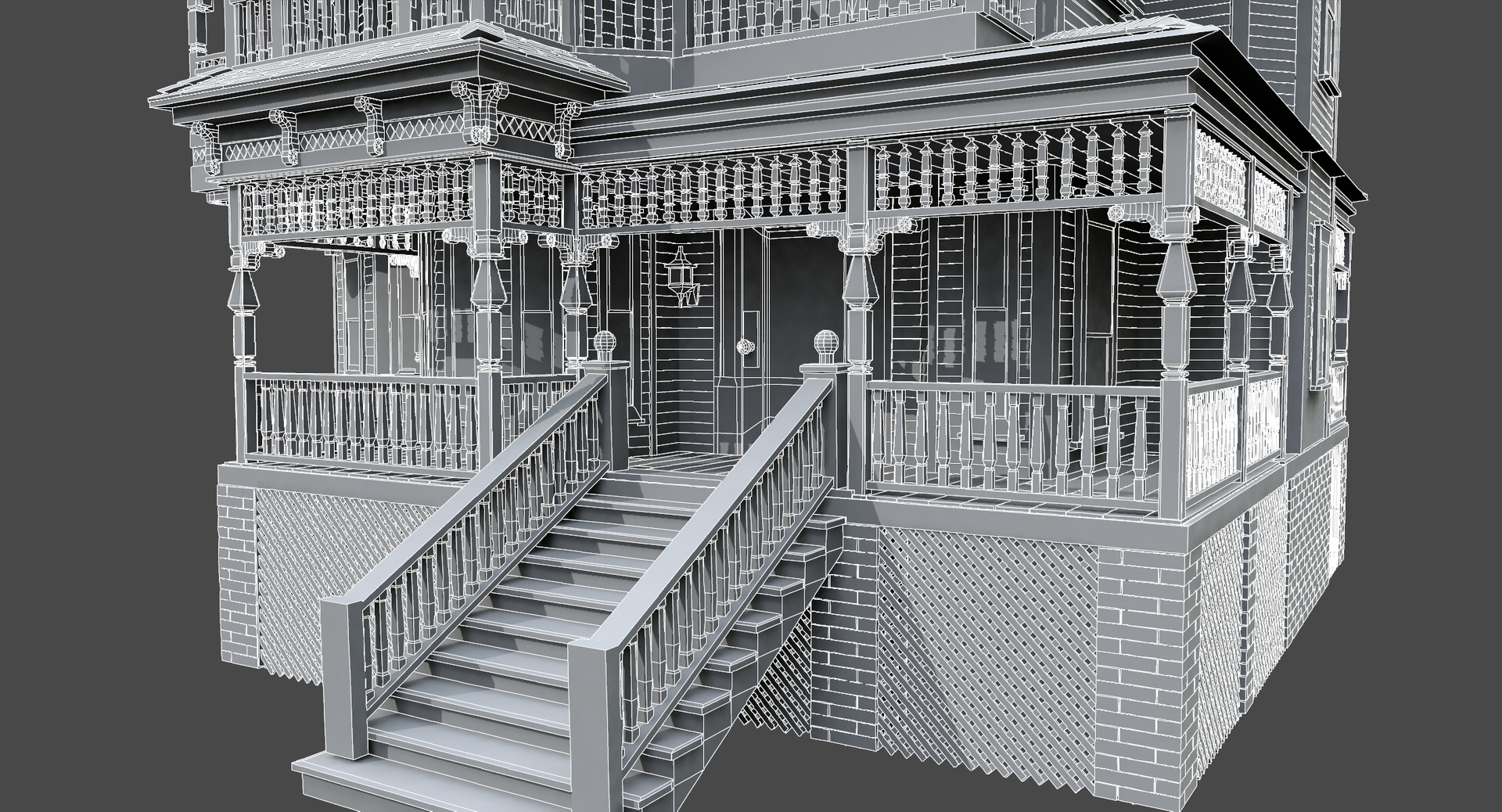 3d model victorian house