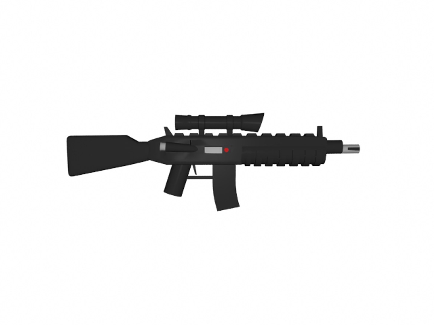 3ds Lego M4 Rifle Scope