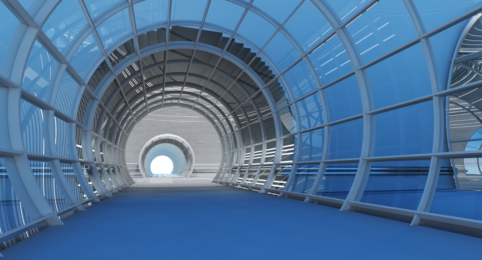 Large Architectural Interior Structure Max