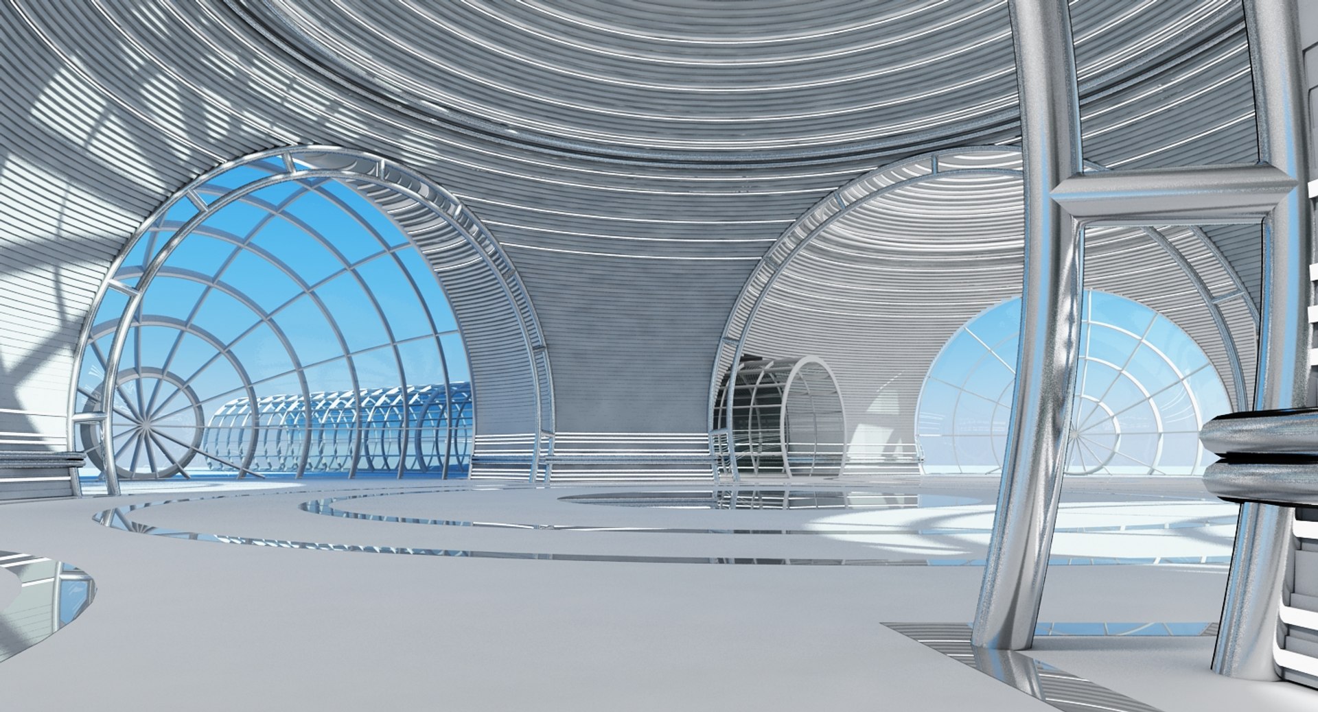 Large Architectural Interior Structure Max