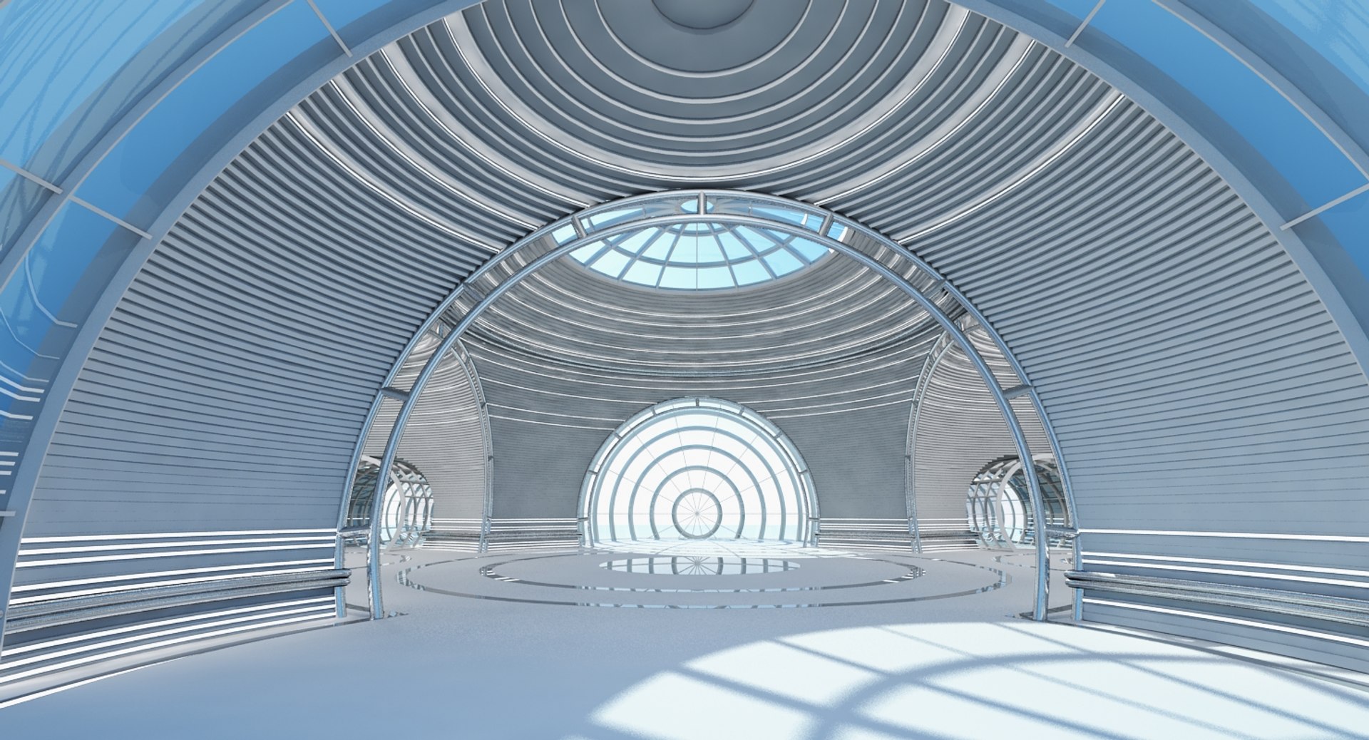 Large Architectural Interior Structure Max
