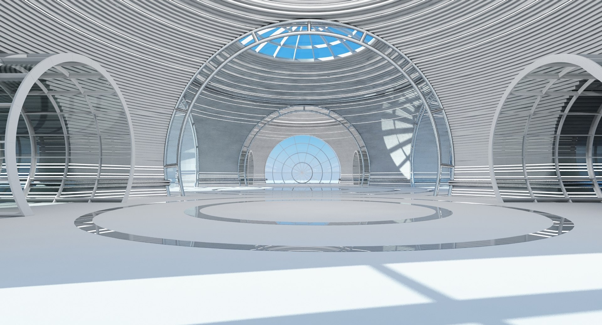 Large Architectural Interior Structure Max