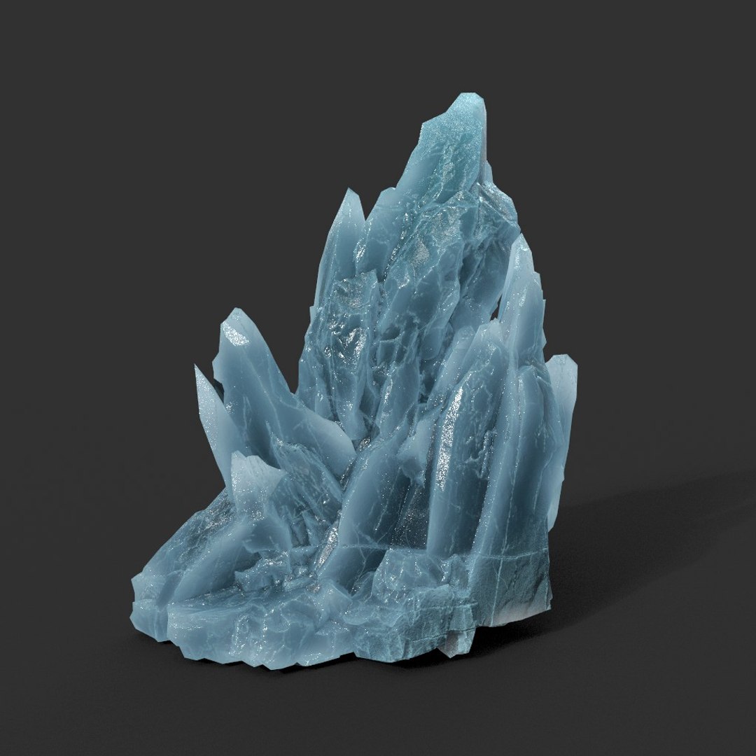 8 Low Poly PBR Scifi Spiky Ice 3D - TurboSquid 2163161