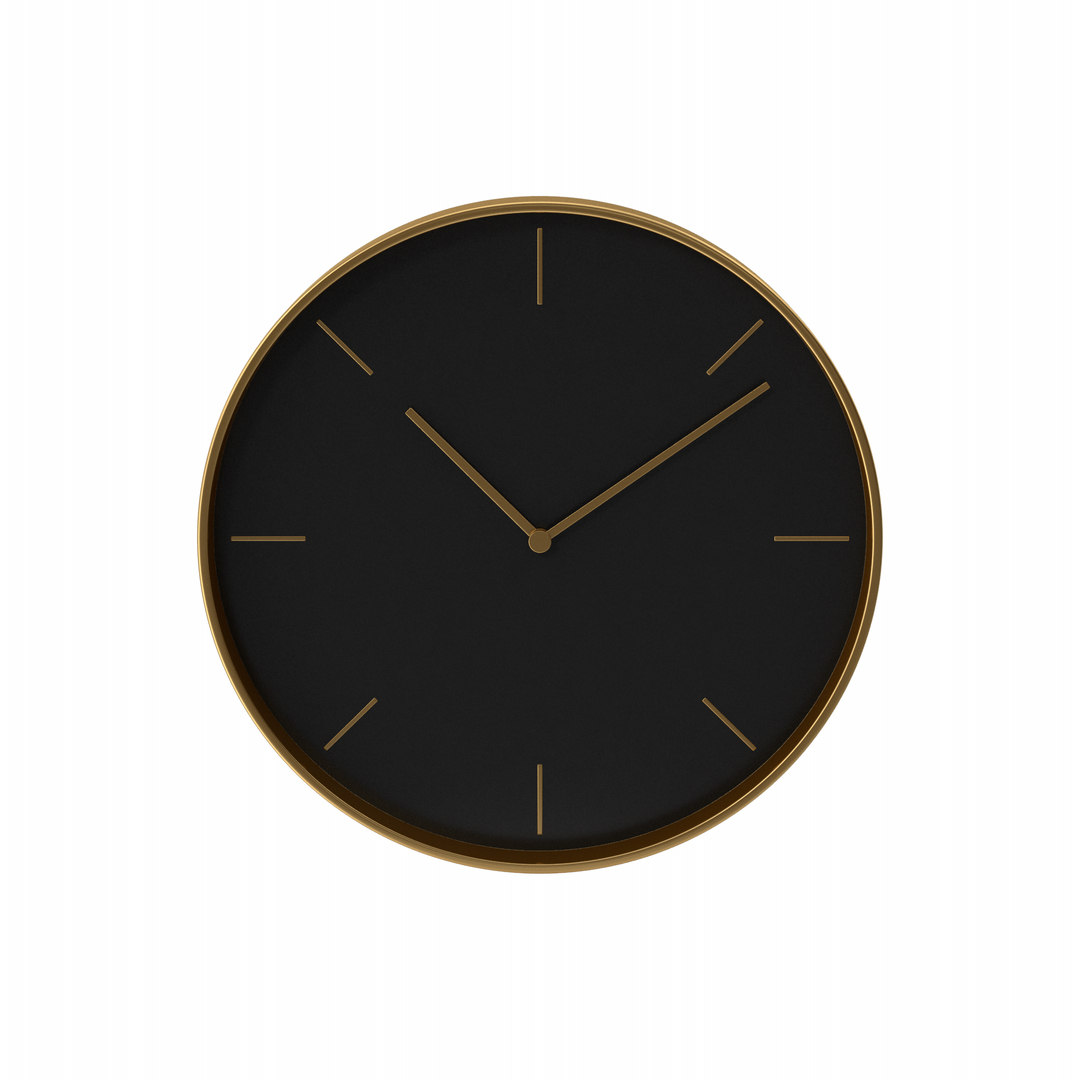 Gold Wall Clock 3D Model - TurboSquid 2186553