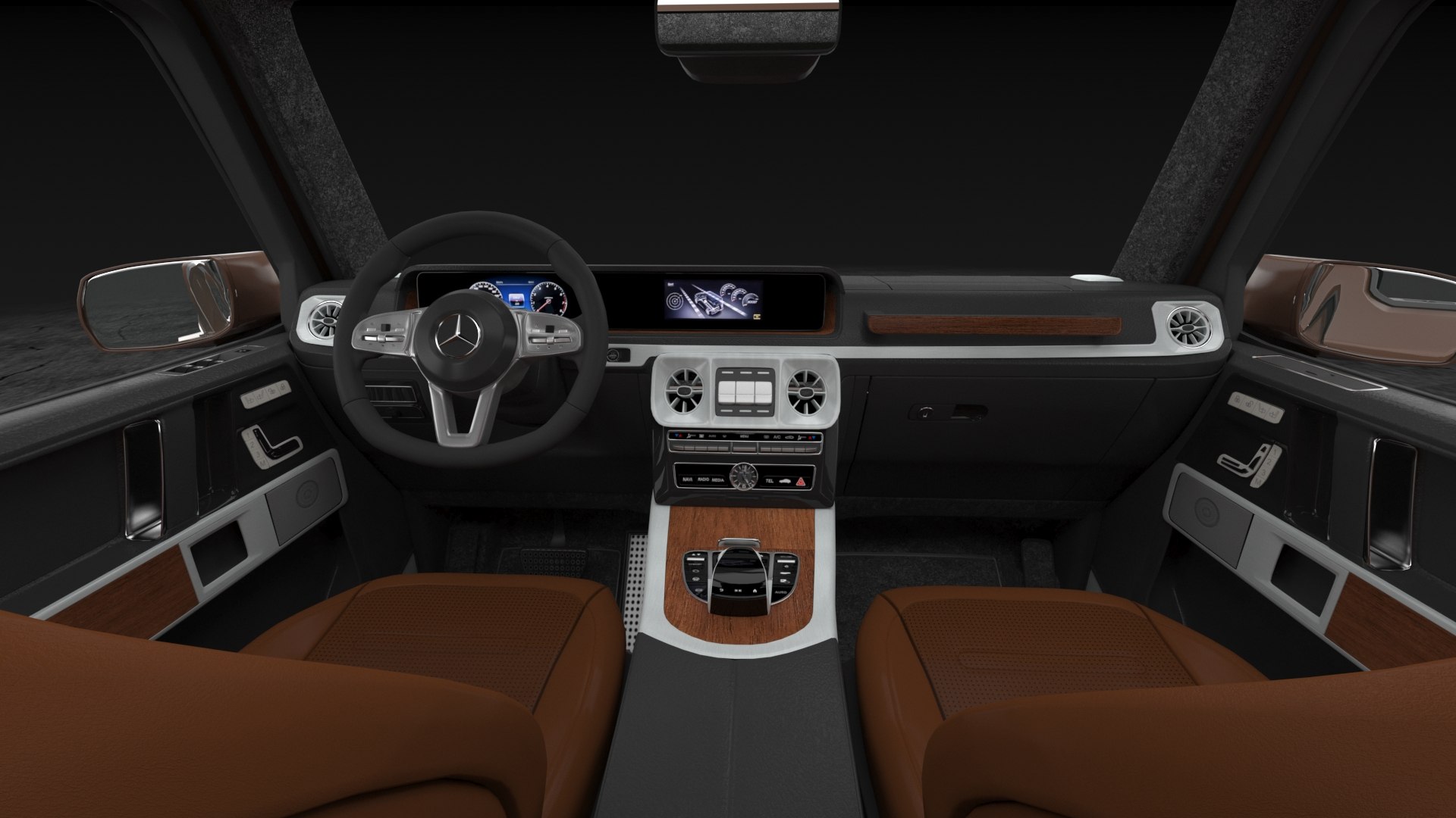 Mercedes-benz G Class Interior 3D Model - TurboSquid 1444766