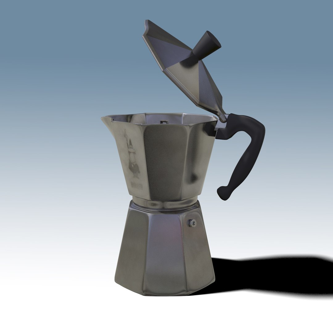 3d model italian moka bialetti
