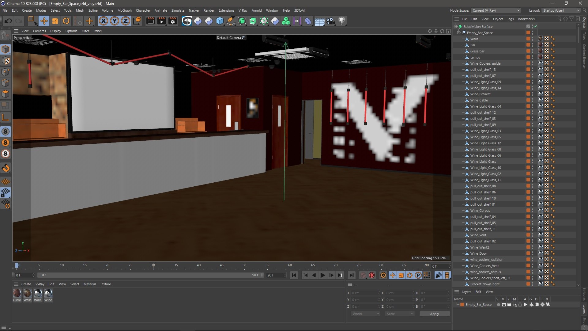 3D Model Empty Bar Space - TurboSquid 2306882
