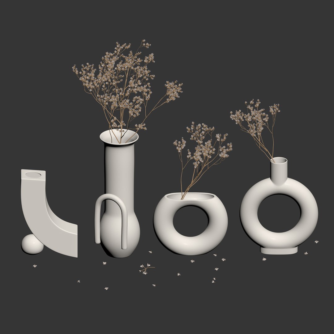 Dry Flowers 8 3D Model - TurboSquid 1809754