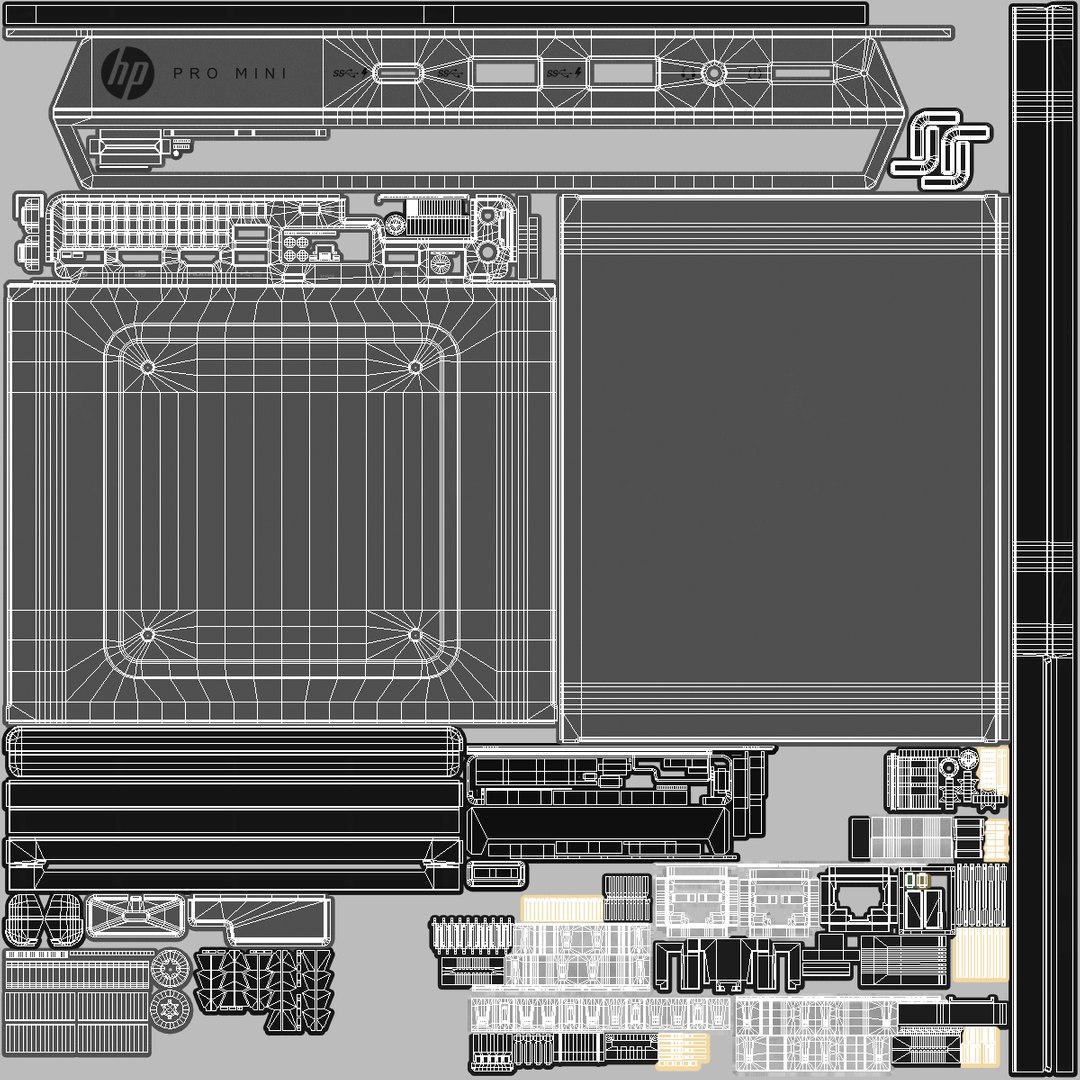 3D HP Pro Mini 400 G9 Model - TurboSquid 2230321
