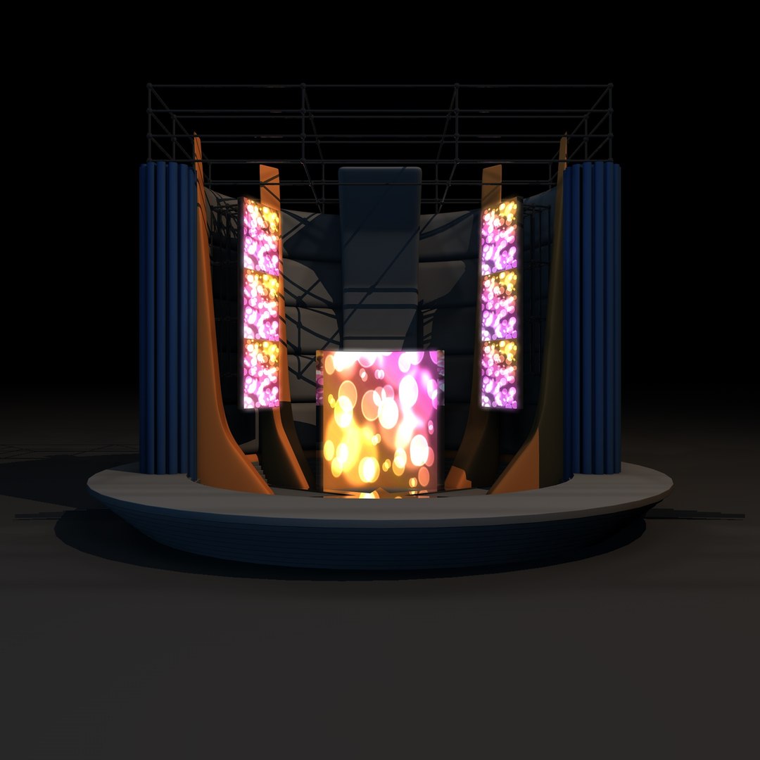 Concert Stage 3d Model