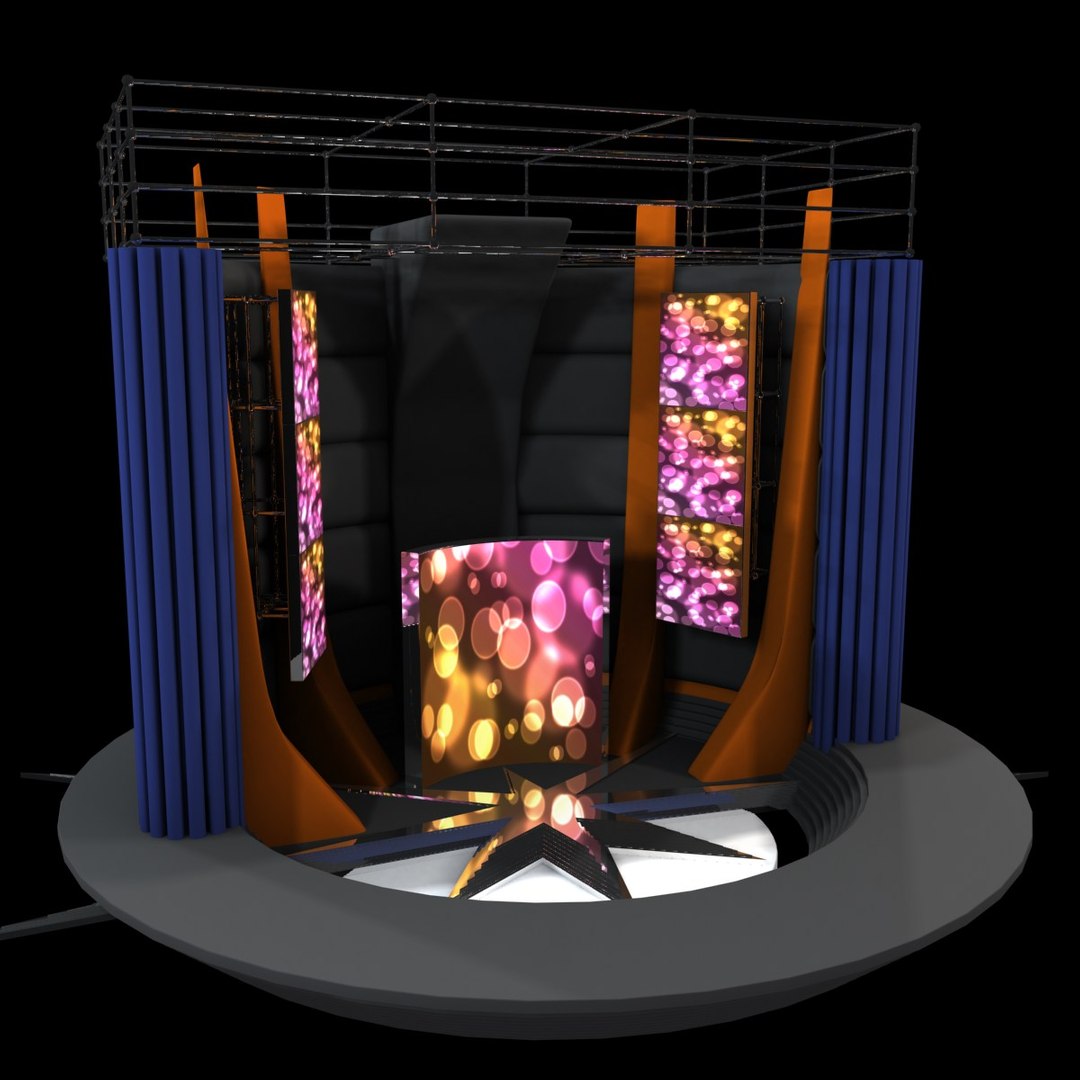 Concert Stage 3d Model