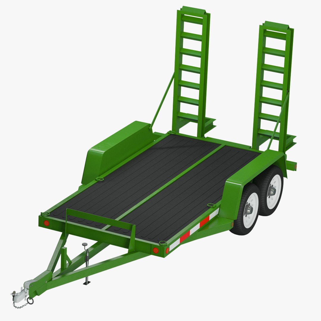 3D Equipment Trailer - TurboSquid 2024584