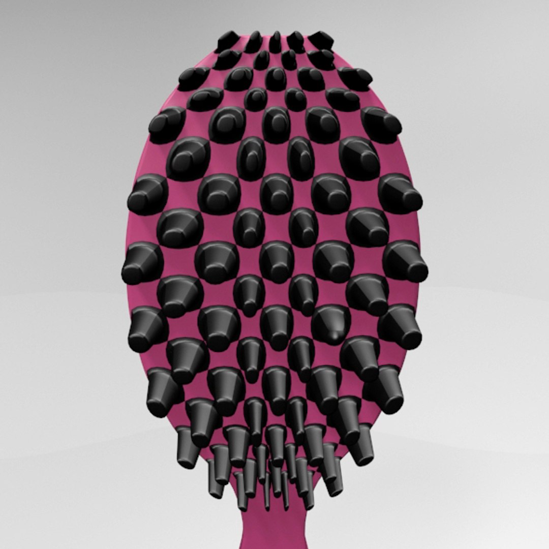 3D Hair Brush 02 model - TurboSquid 1809843