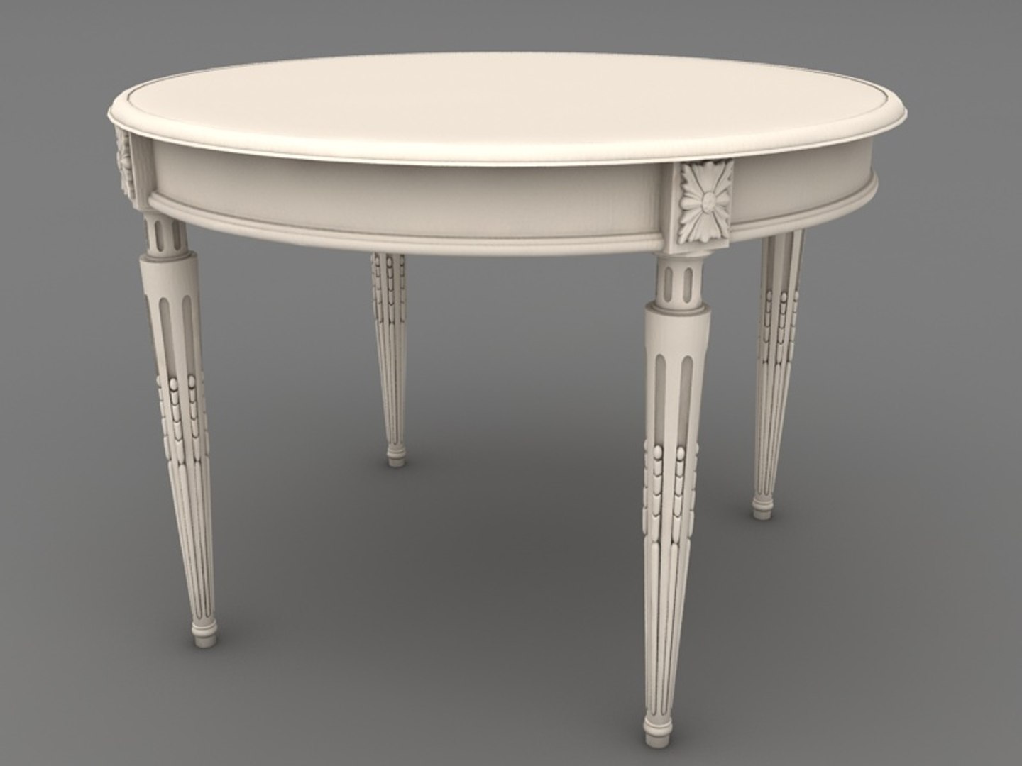 Classic Table 3D Model - TurboSquid 1234794