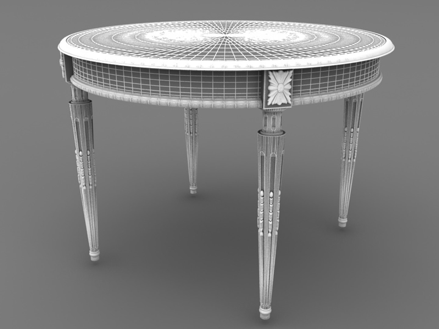 Classic Table 3D Model - TurboSquid 1234794