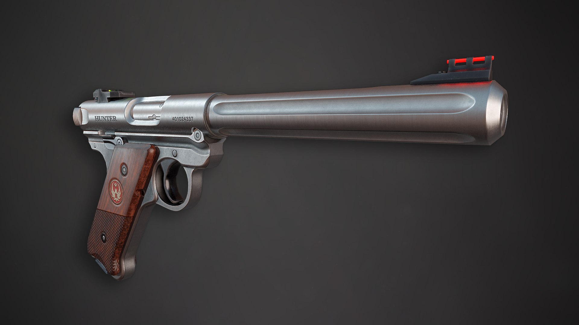 3D Pbr Pistol Mark Iv - TurboSquid 1211338