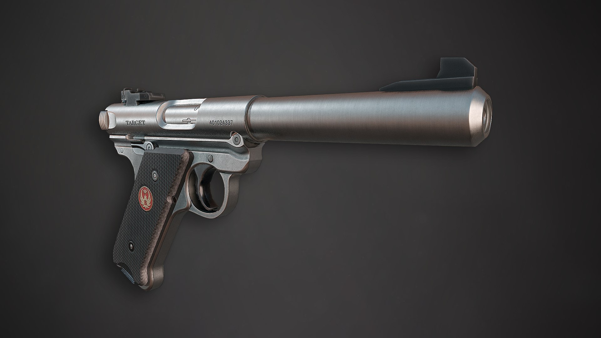 3D Pbr Pistol Mark Iv - TurboSquid 1211338