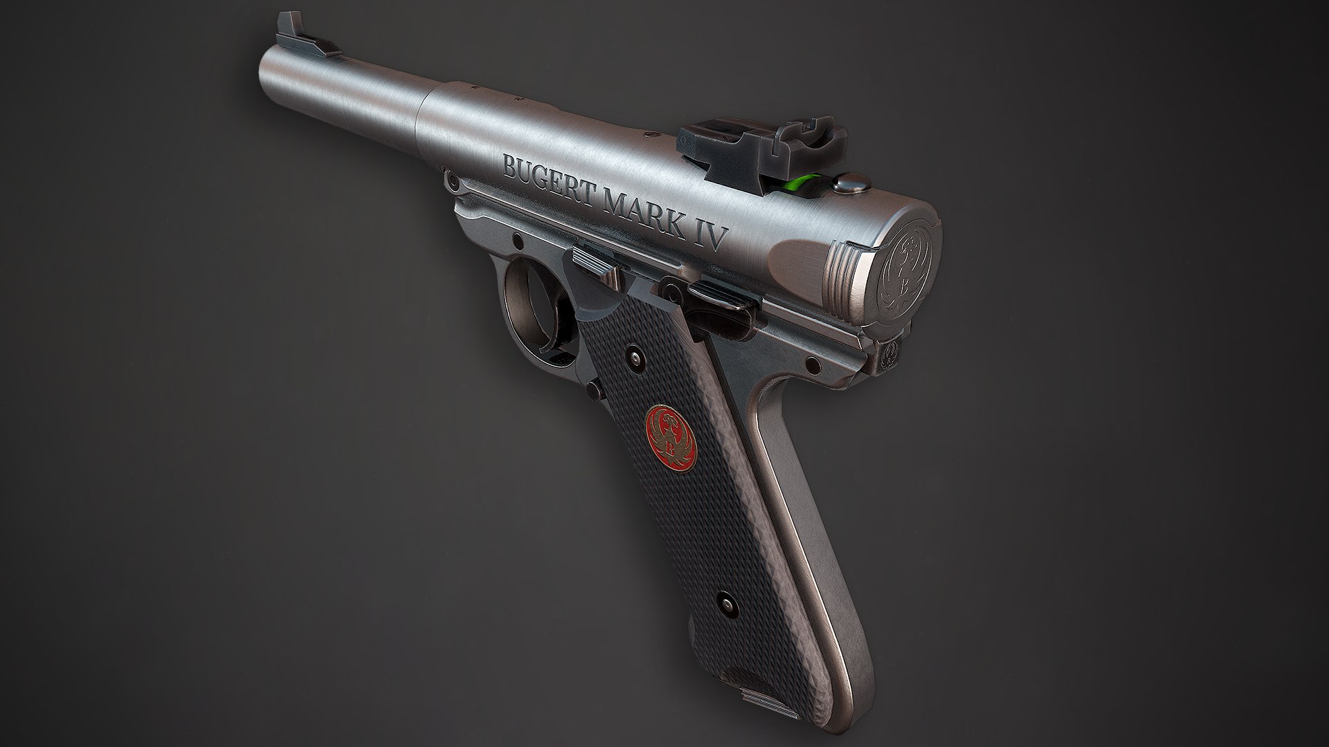 3D Pbr Pistol Mark Iv - TurboSquid 1211338