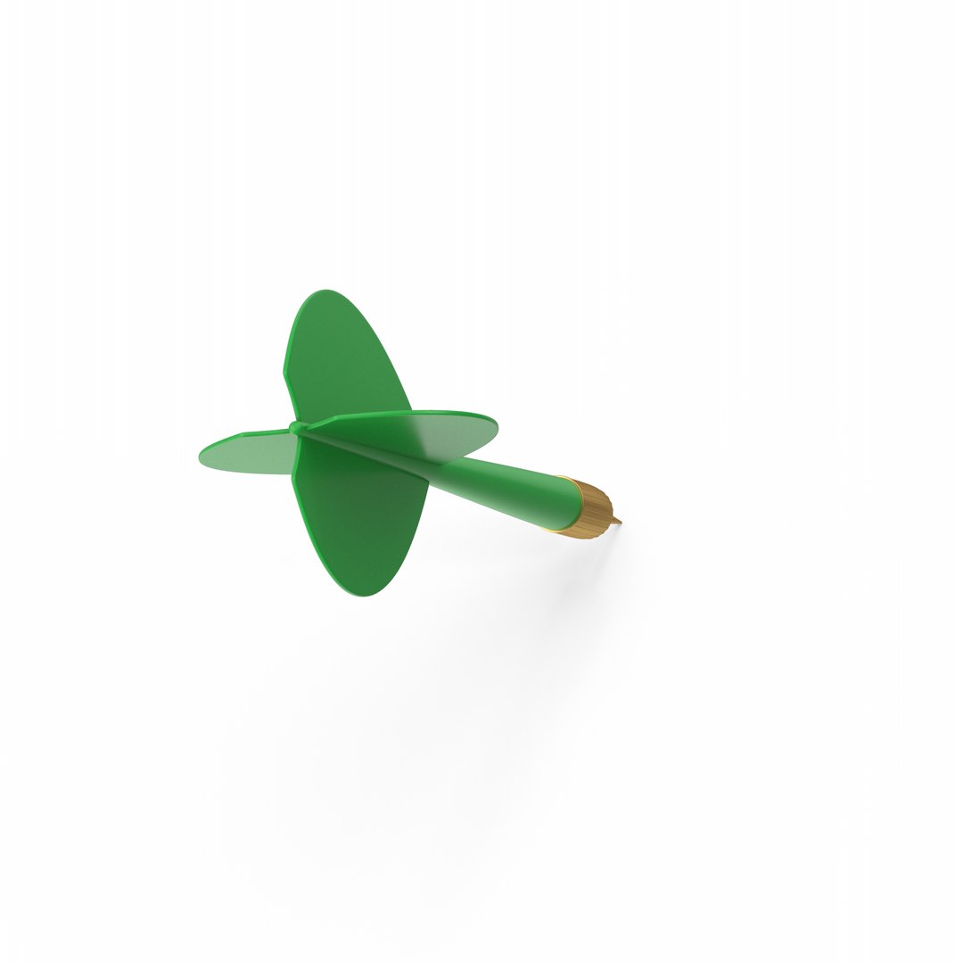 Green Dart 3D Model - TurboSquid 1910923