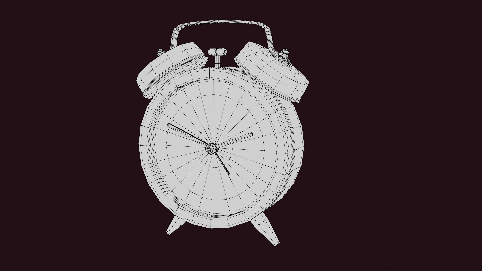 3D Alarm Clock Minimal 3D Illustration Model - TurboSquid 1889048
