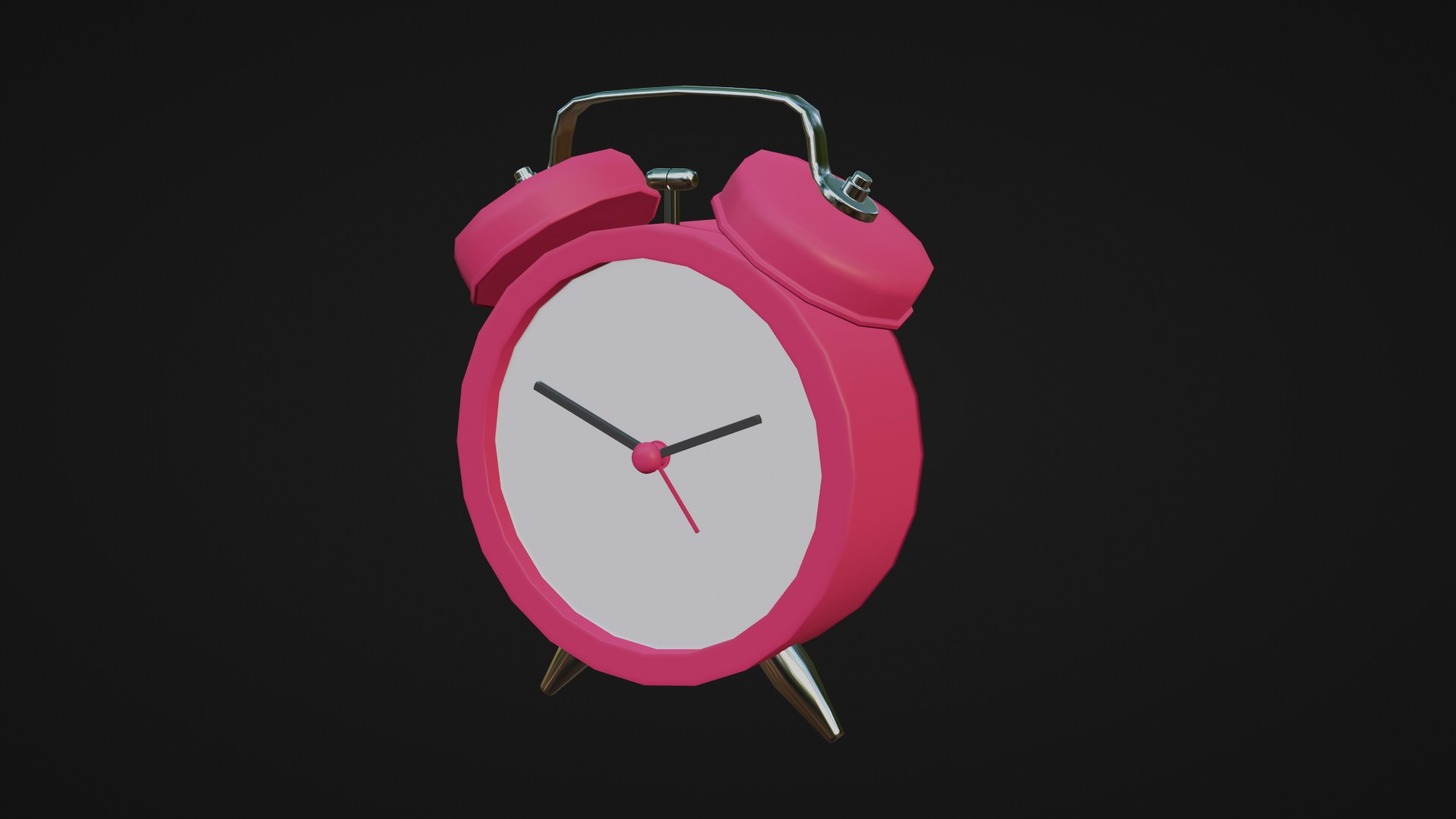 3D Alarm Clock Minimal 3D Illustration Model - TurboSquid 1889048