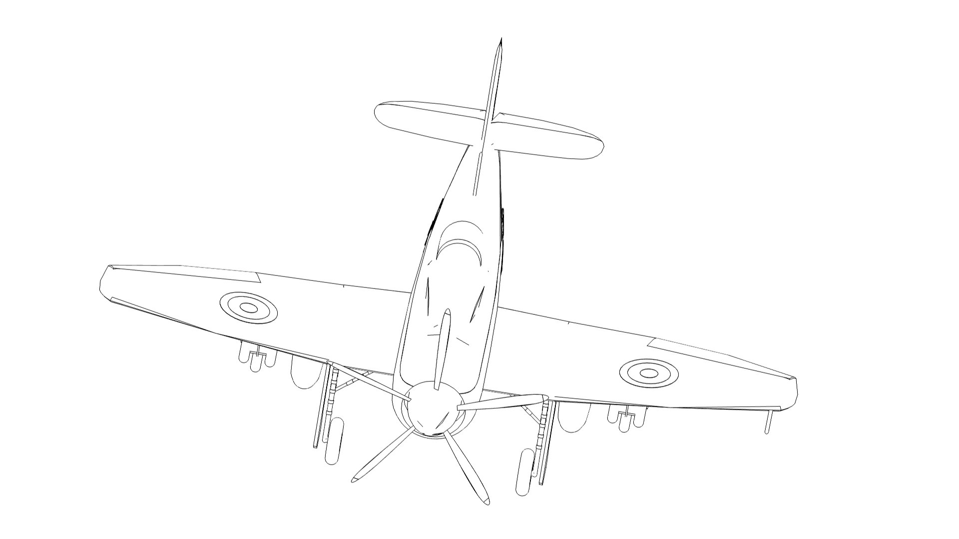 3D Hawker Sea Fury - TurboSquid 1987128