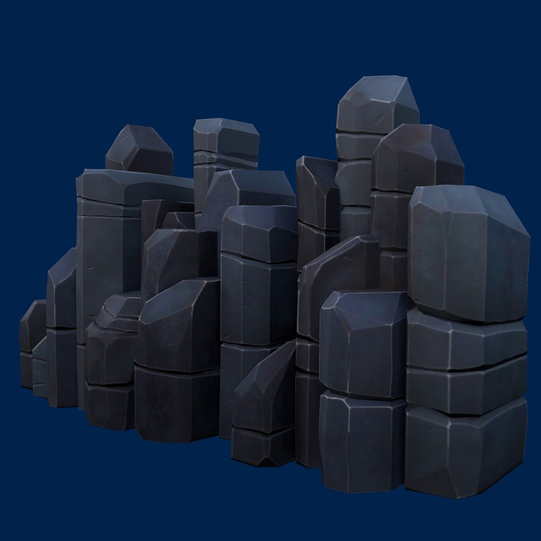 Cartoon Stone 3D - TurboSquid 1628341