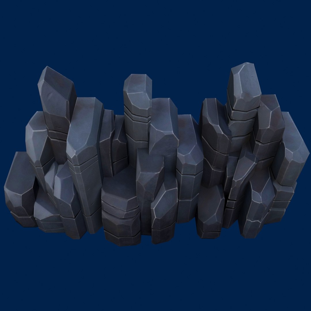 Cartoon Stone 3D - TurboSquid 1628341