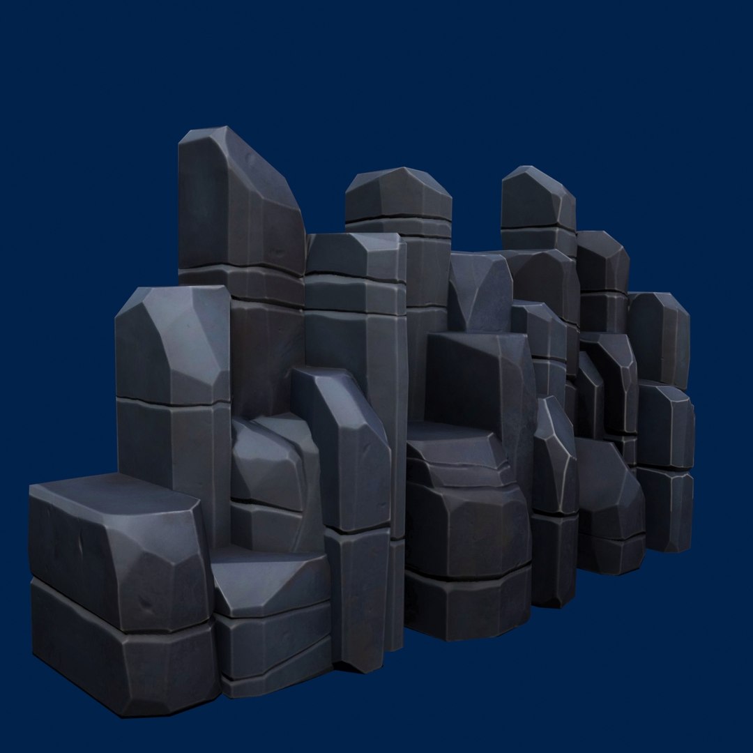 Cartoon Stone 3D - TurboSquid 1628341