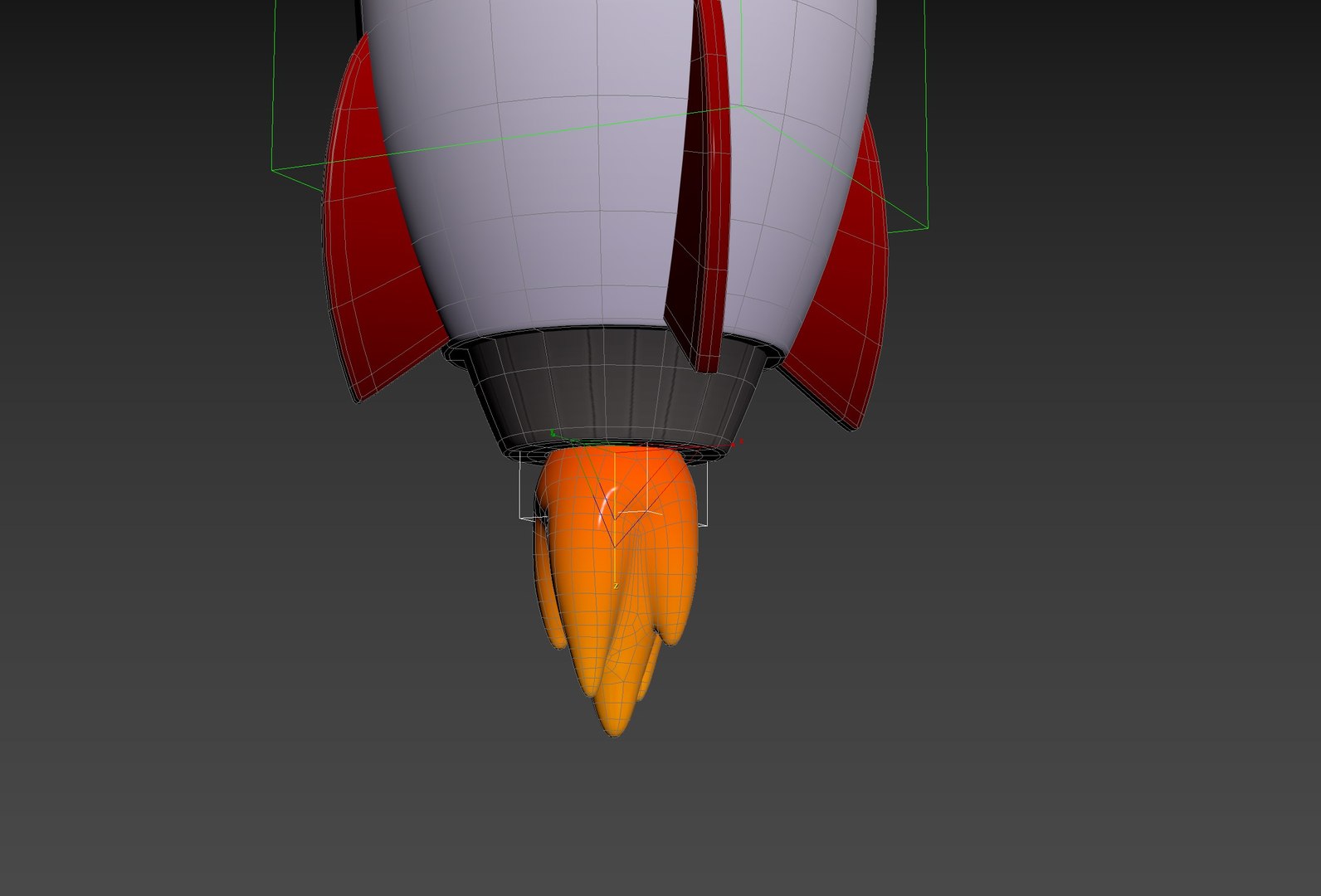 3D model Cartoon Rocket - TurboSquid 2167598
