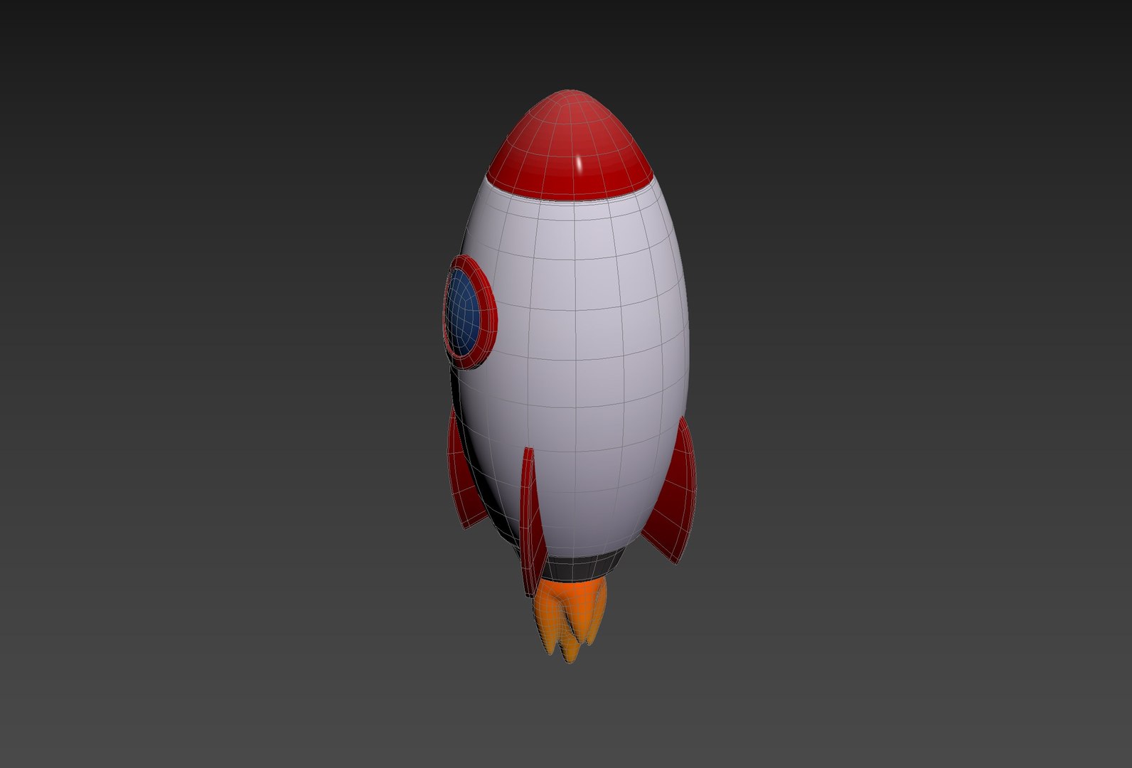 3D model Cartoon Rocket - TurboSquid 2167598