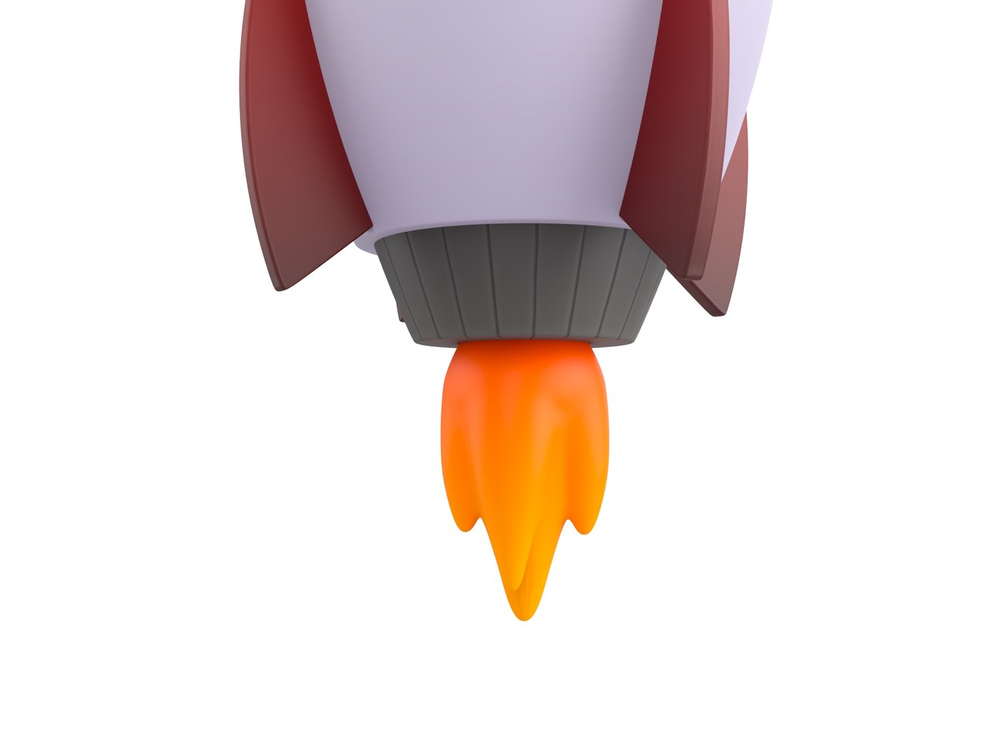 3D Model Cartoon Rocket - TurboSquid 2167598