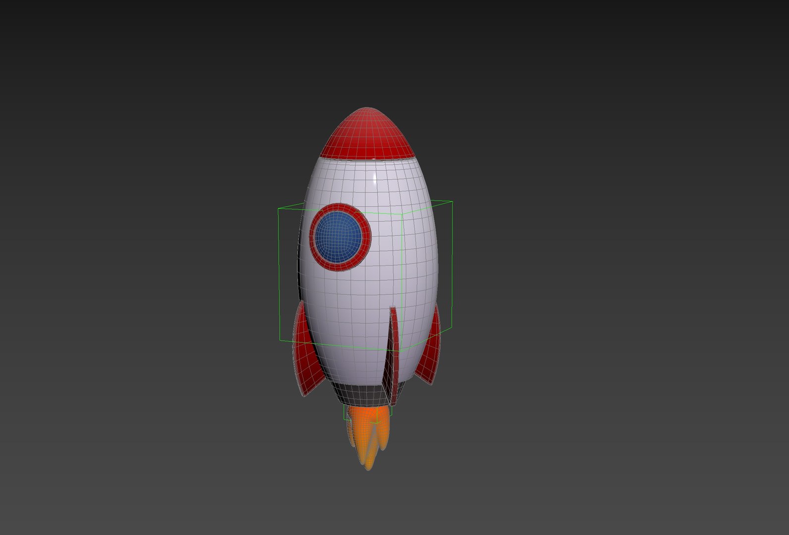 3D Model Cartoon Rocket - TurboSquid 2167598