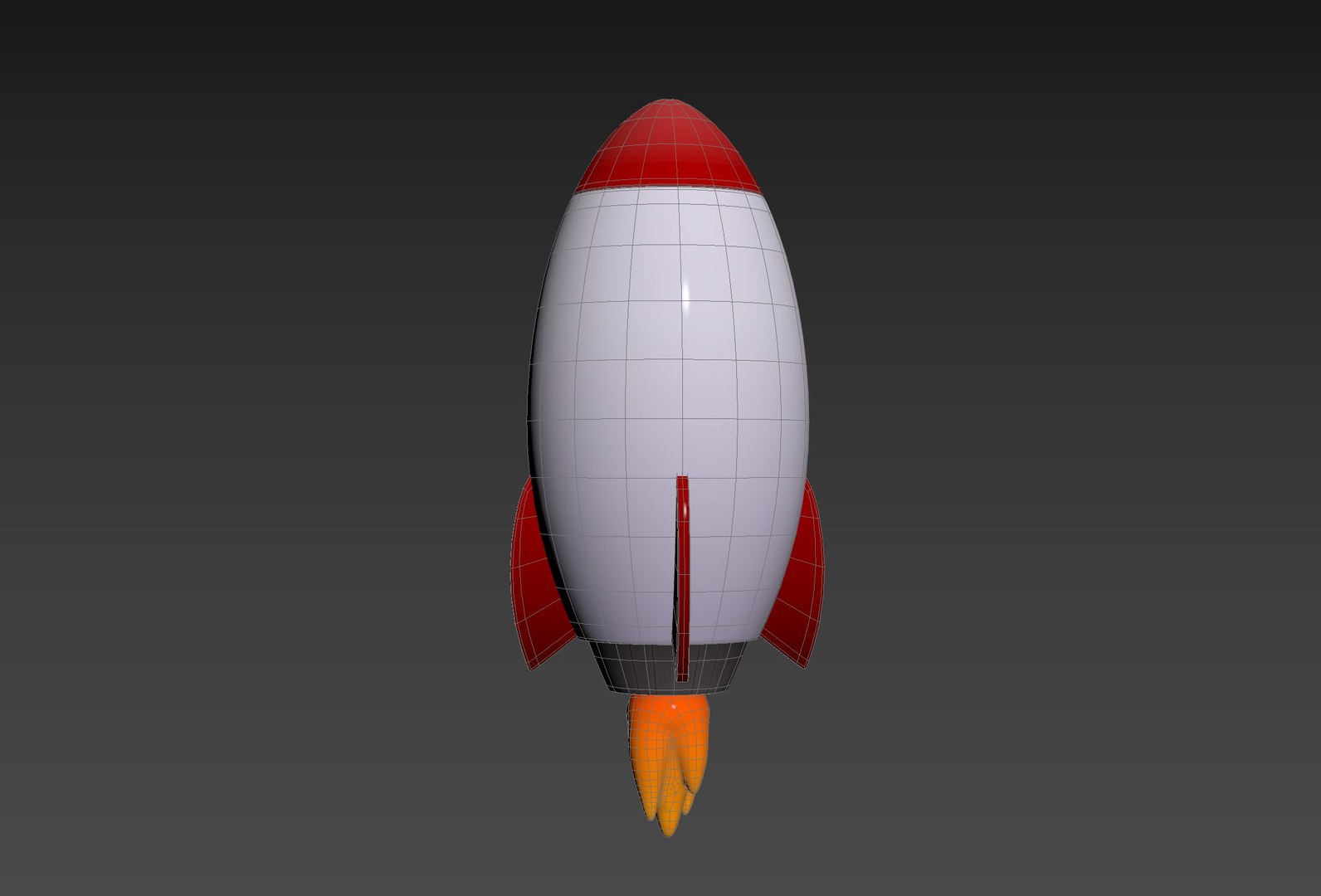 3D model Cartoon Rocket - TurboSquid 2167598