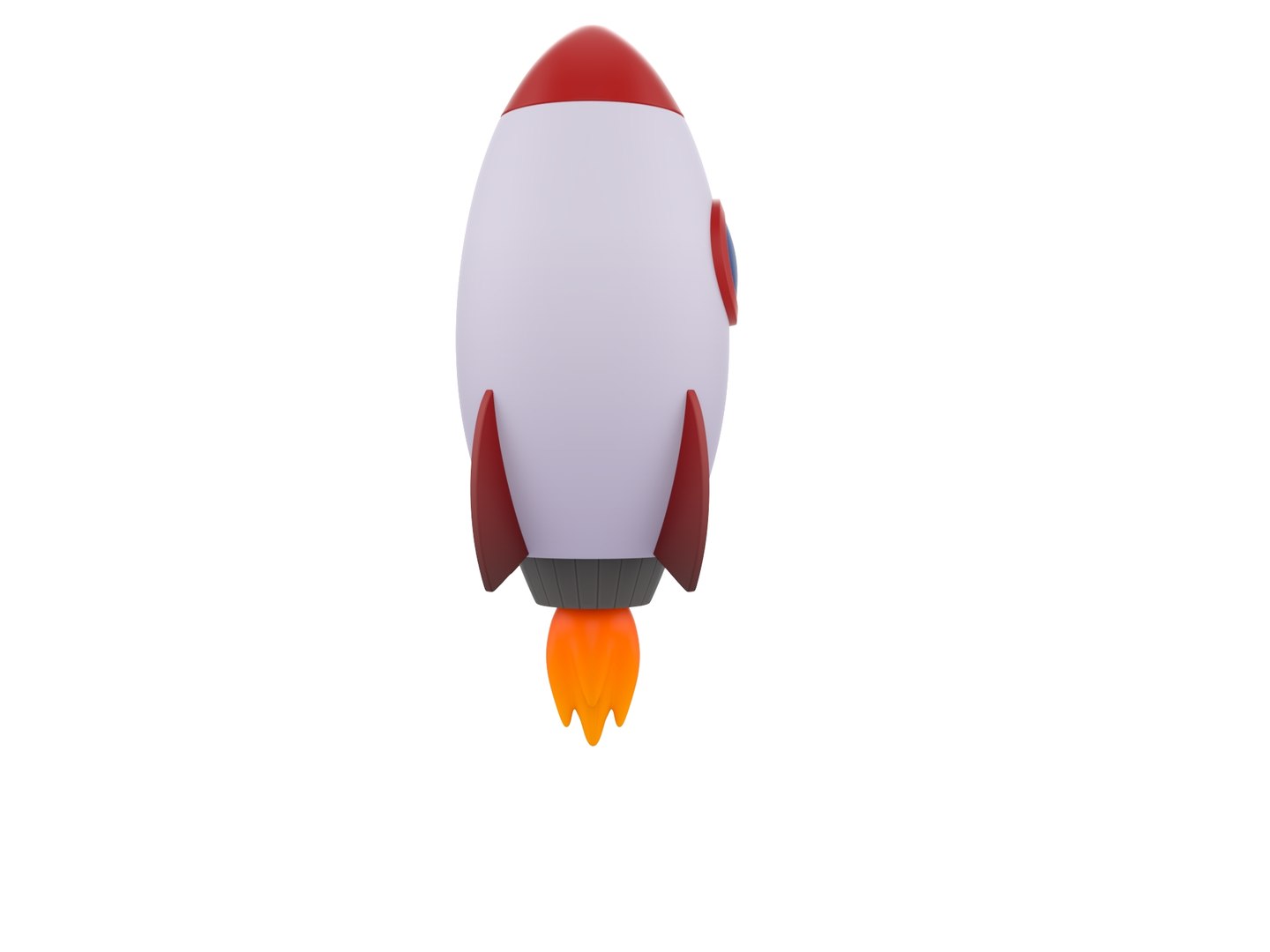 3D Model Cartoon Rocket - TurboSquid 2167598